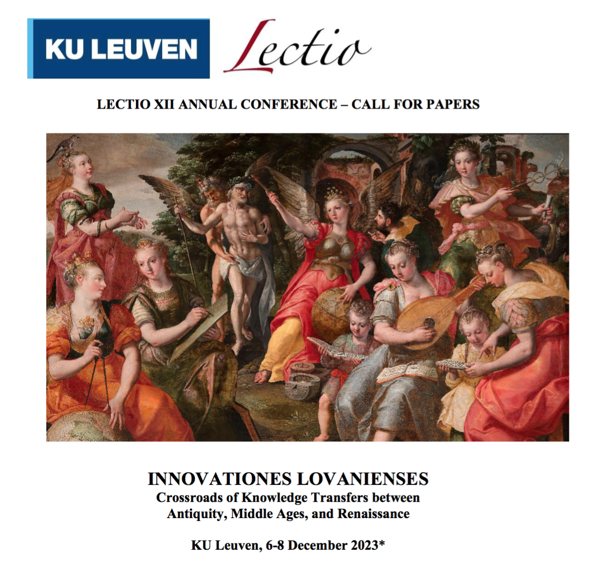 Appel à contribution – Innovationes Lovanienses: Crossroads of ...