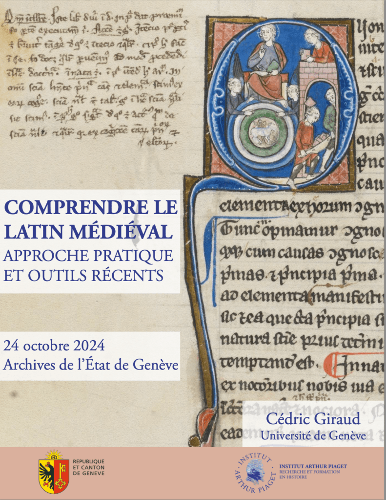 Formation – Comprendre le latin médiéval. Approche pratique et outils ...